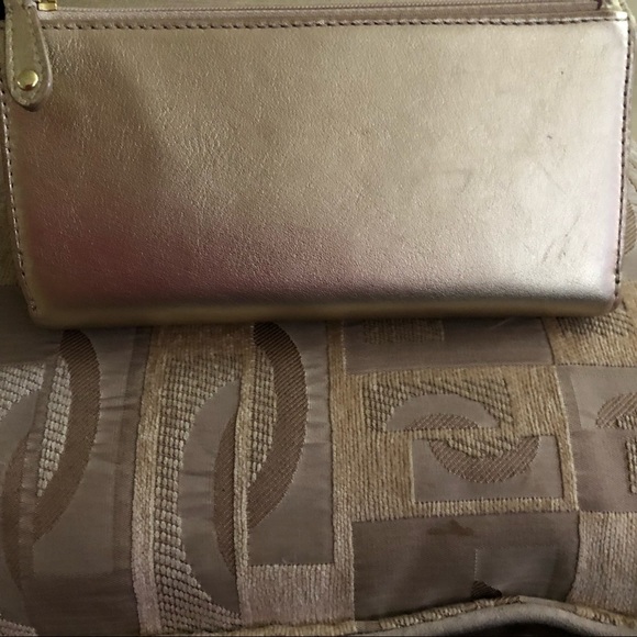 Coach | Bags | Coach Gold Wallet | Poshmark